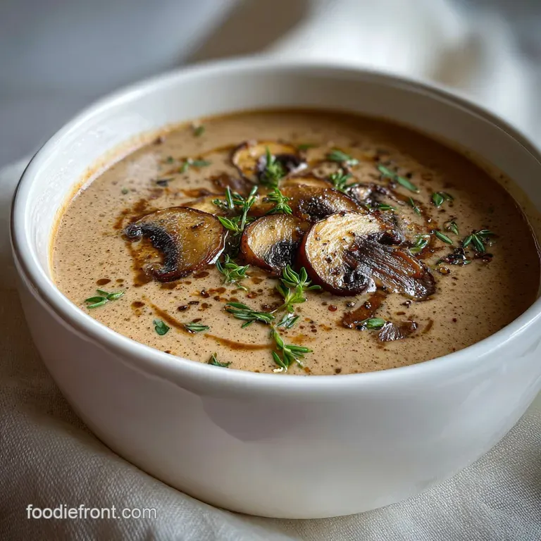 Mushroom Bisque Soup: No-Stir Silky & Earthy - Foodie Front